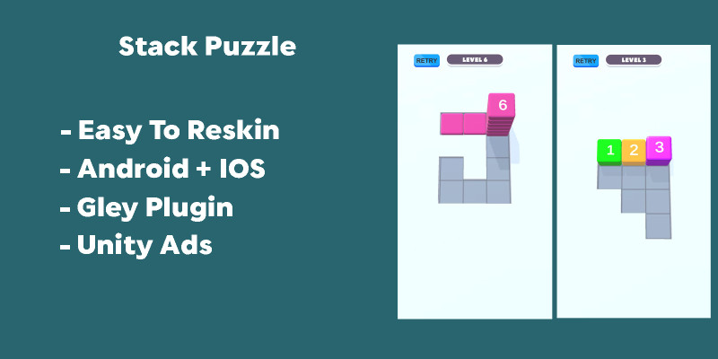 Swipe, Stack, Conquer! Stack Puzzle - A Trending Unity Game